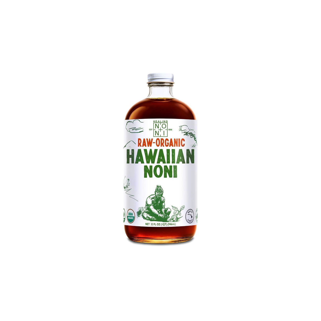 Raw - 100% Pure Hawaiian Noni Juice - USDA Organic – HEALING NONI